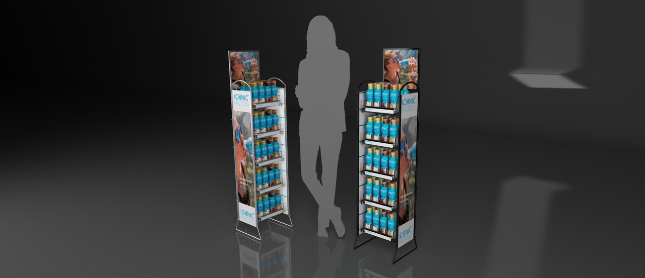 Metal and wire retail displays - SharkSkin Design Inc.